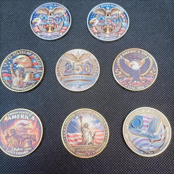 ② États-Unis. Medal 2026 250 years of U.S.A. (8 Medals) (a163011366 ...