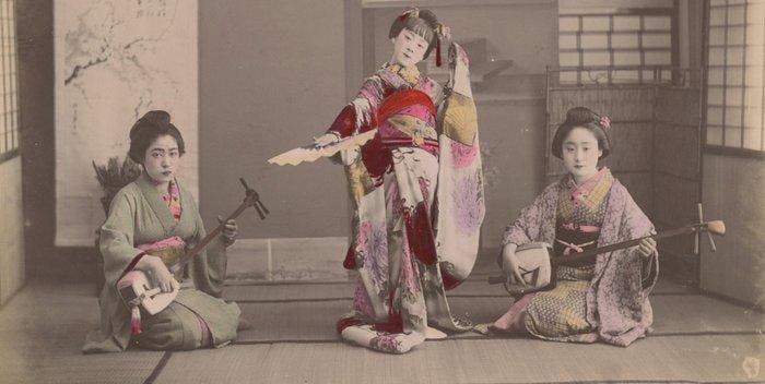 ② Esaki Reiji, Suzuki, Kimbéi, Yokohama School (XIX) - Dancing ...