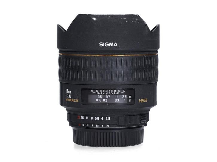 ② Sigma 14mm f/2.8 EX HSM Aspherical - Nikon F - Groothoeklens ...