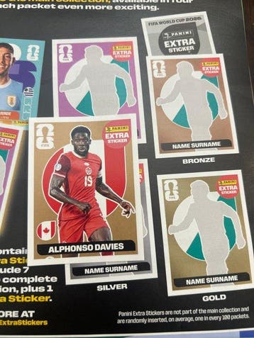 ② 2026 Panini FIFA World Cup 2026 Alphonso Davies Extra — Stickers ...