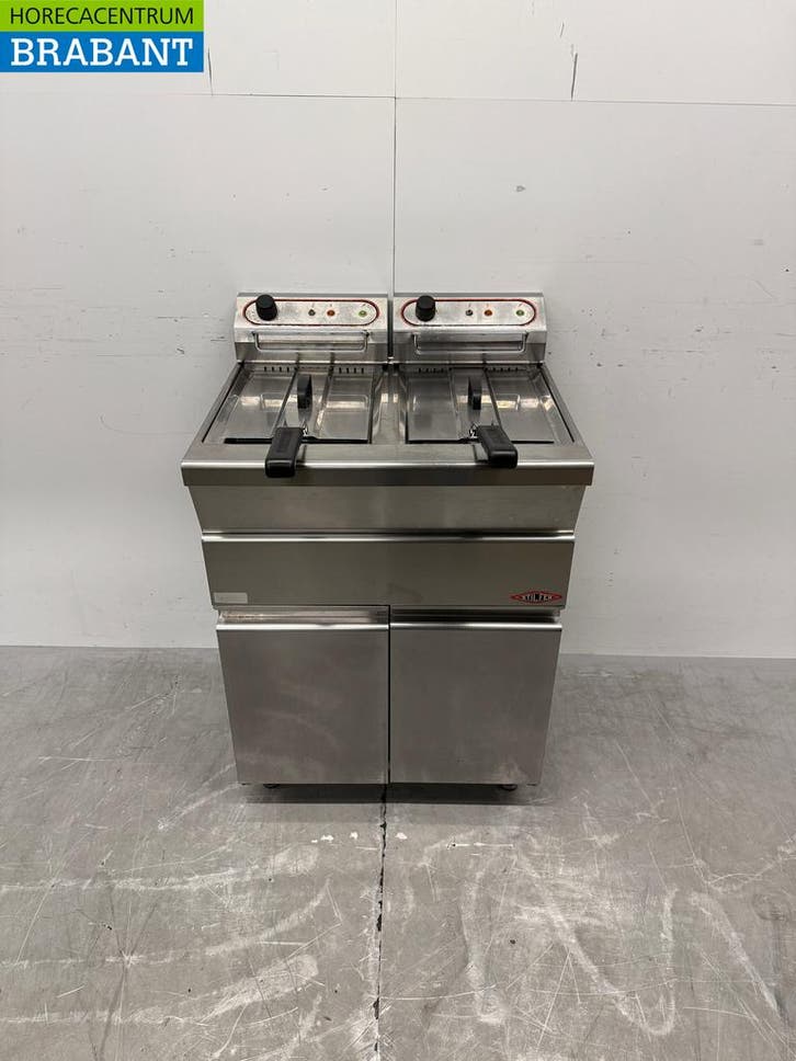② RVS Stilfer Dubbele Friteuse 2 x 9 liter 2 x 230V Horeca — Horeca ...