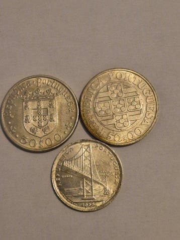 ② Portugal. Republic. 3 moedas portuguesas de prata (Zonder (a163115897 ...