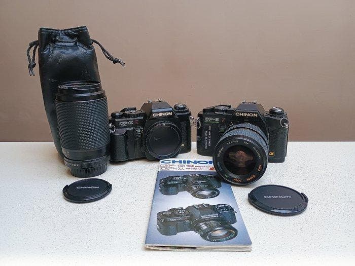 ② Chinon CP-6 / CP-X + 2 lenzen | Single lens reflex camera — Appareils ...
