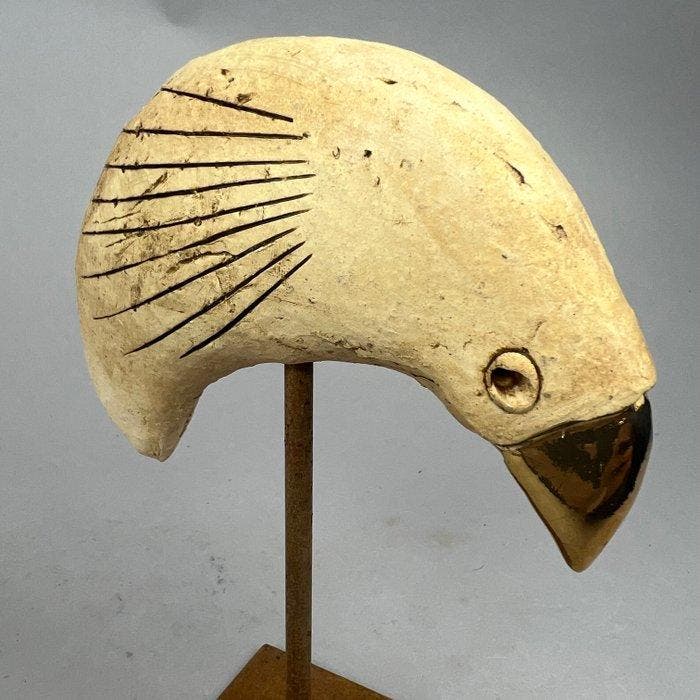 ② Ewa Budzowska - NO RESERVE- big bird- (with 24carat gold) — Kunst ...